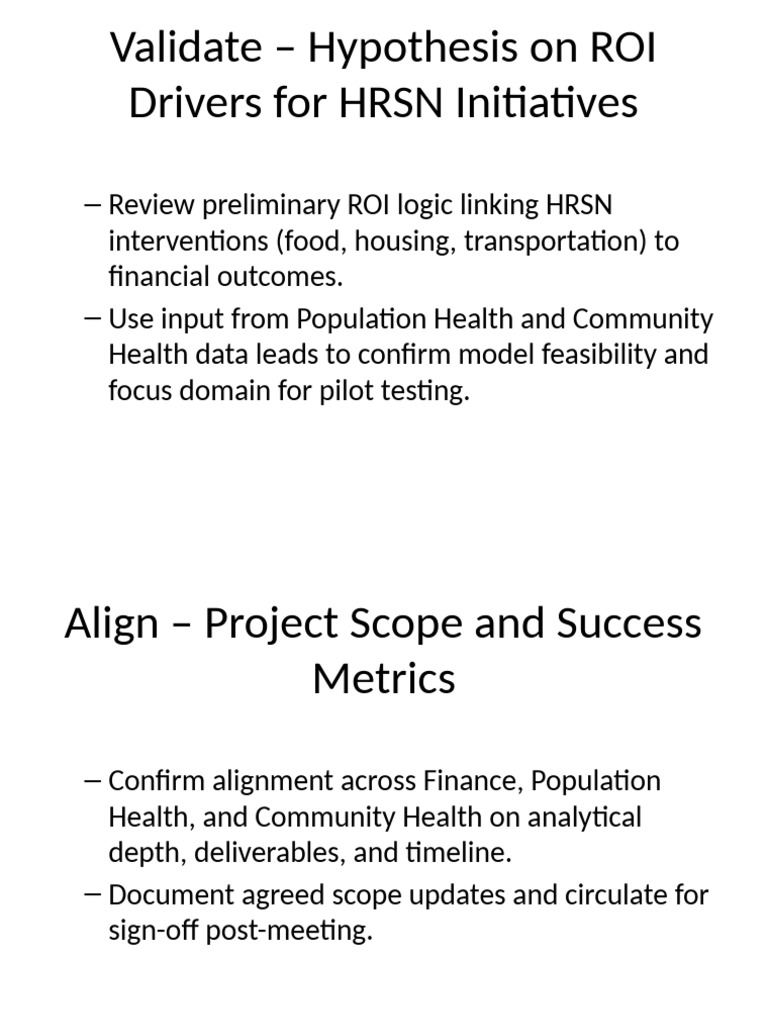 HRSN Project Meeting Slides | PDF