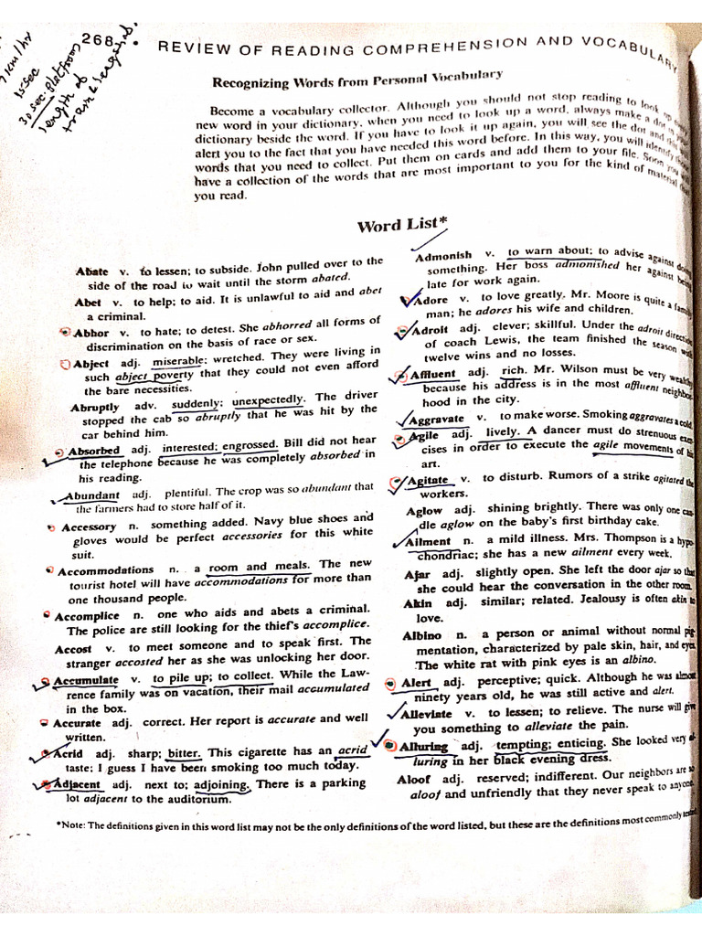 Words List | PDF