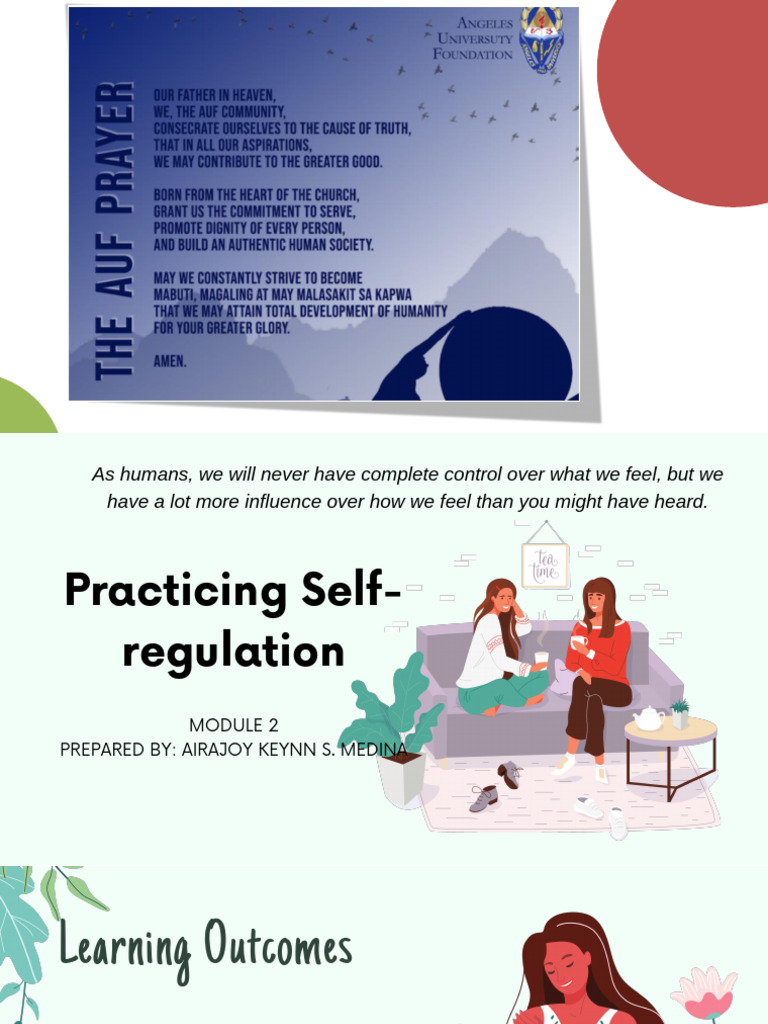 Module 2 - Practicing Self-Regulation - Student | PDF | Emotional Self ...