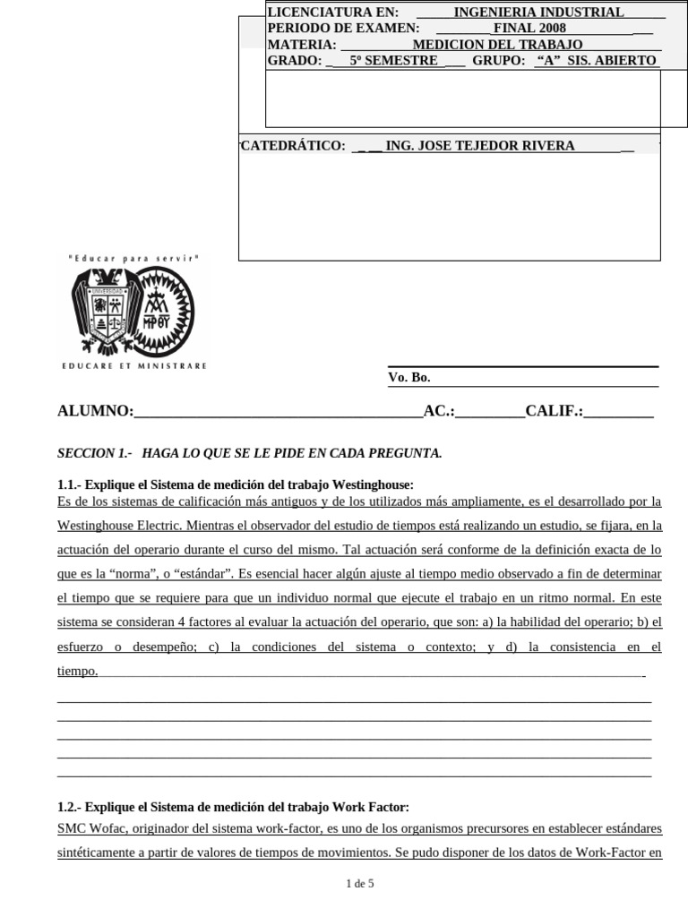Exa.final.med.Del Trab.5§ S.a. UCC 2008 | PDF | Medición
