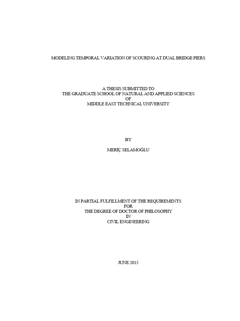 Scouring Model for Dual Bridge Piers | PDF | Vortices | Earth Sciences