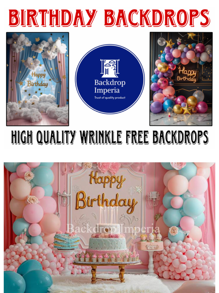 Birthday Backdrops | PDF