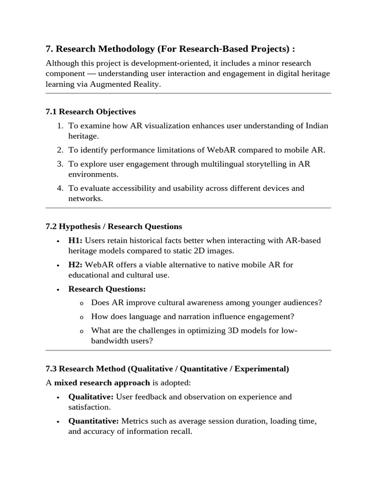 Research Project For Heritage | PDF | 3 D Computer Graphics ...