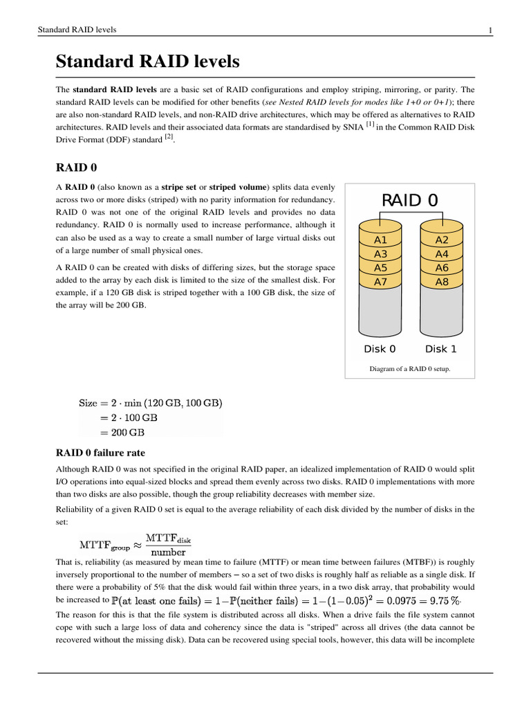 Understanding RAID 0 Configuration | PDF | Hard Disk Drive | Data