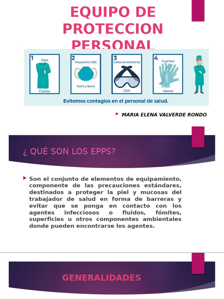 COLOCACIÓN DE EPPS | PDF | Lavado de manos | Guante