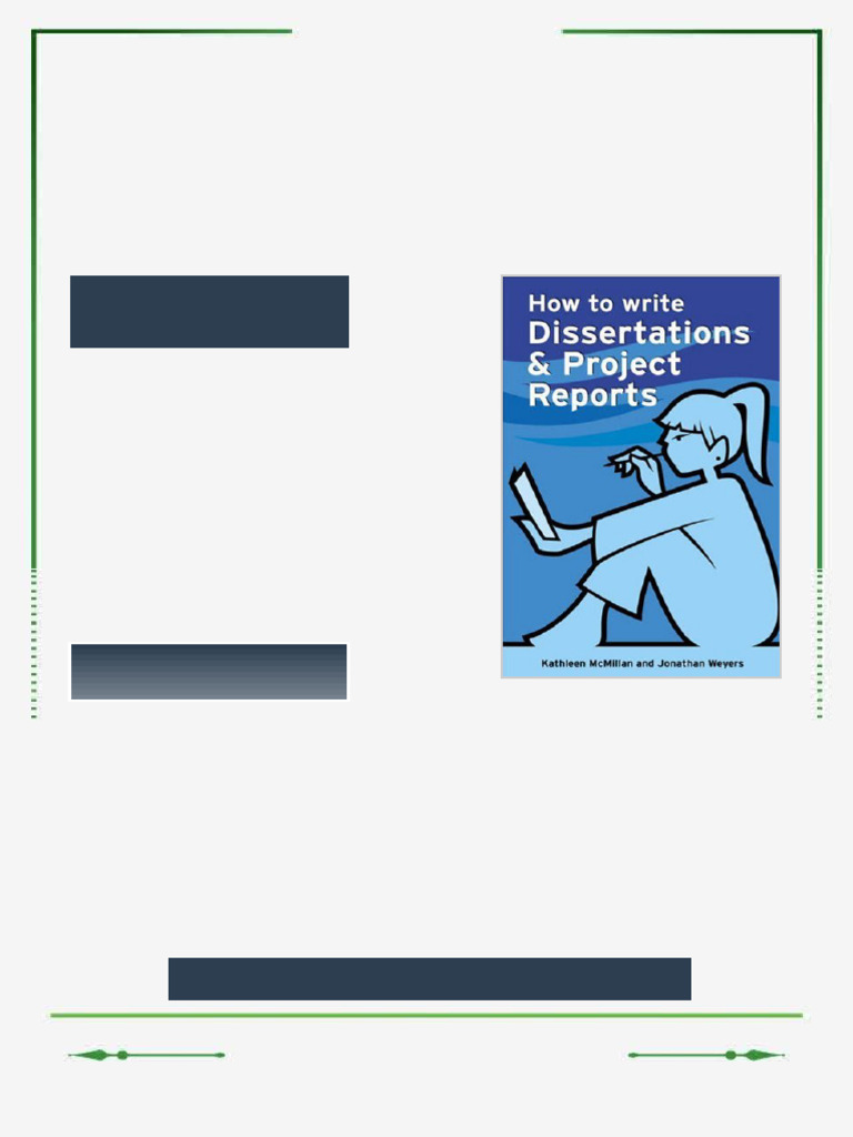 How to Write Dissertations & Project Reports Kathleen Mcmillan ebook ...