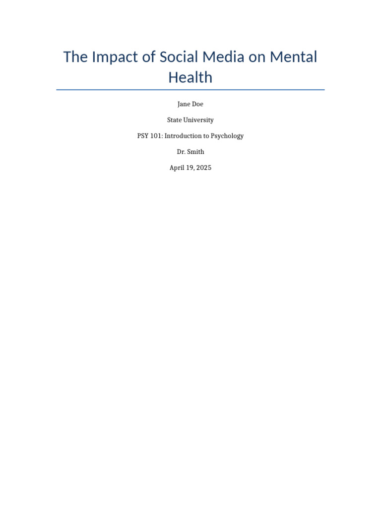 APA Sample Paper | PDF