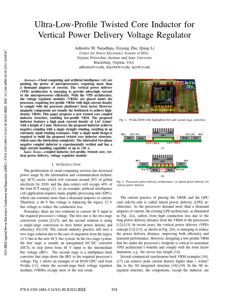 Ultra-Low-Profile Inductor for VRMs | PDF | Inductor | Inductance