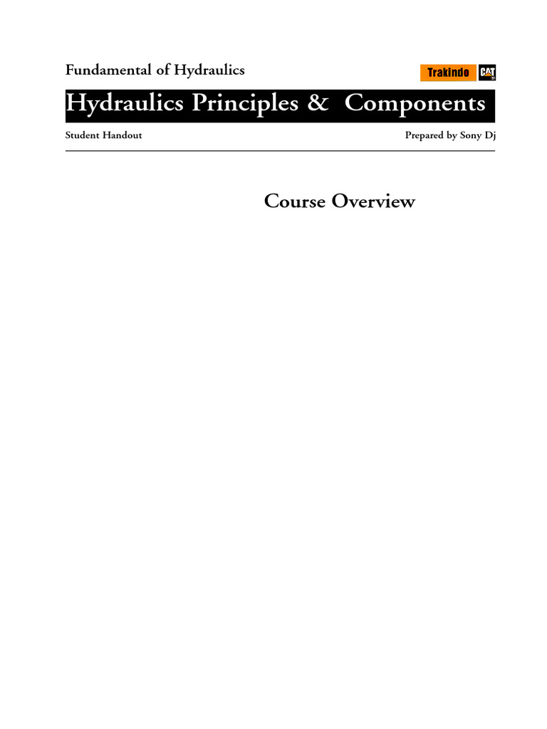 Student Handout Basic Hydraulic | PDF | Valve | Pump