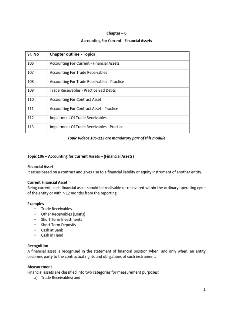 Module 6 | PDF | Financial Economics | Balance Sheet