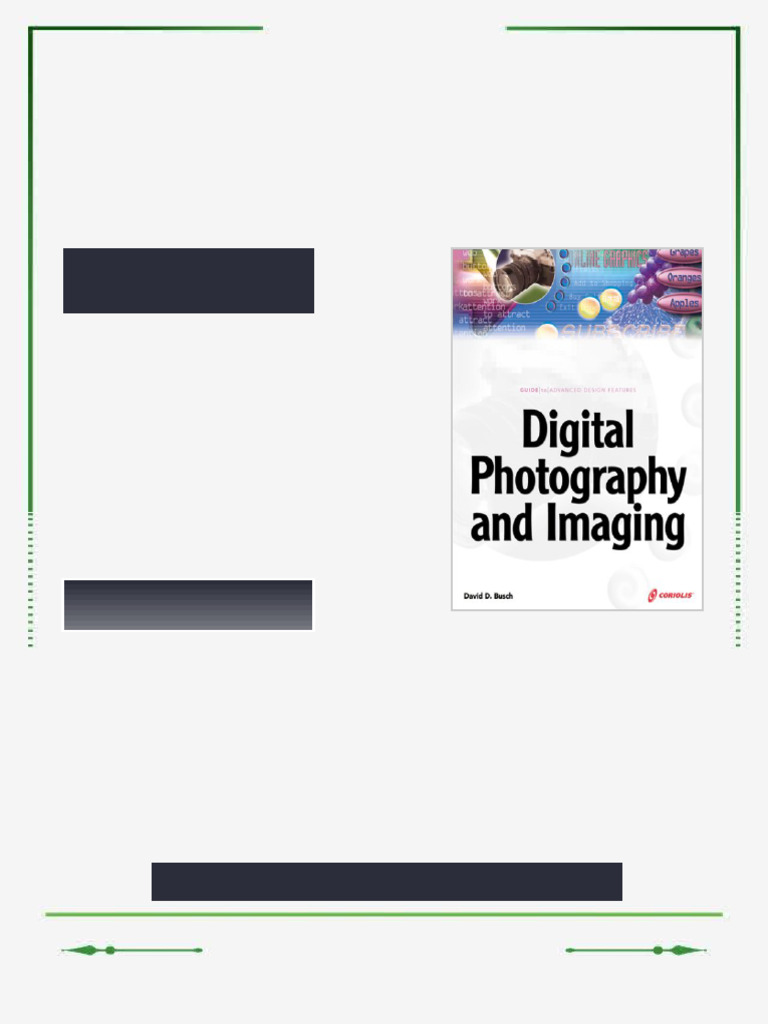 Digital Photography and Imaging 1st Edition David D. Busch ebook high ...