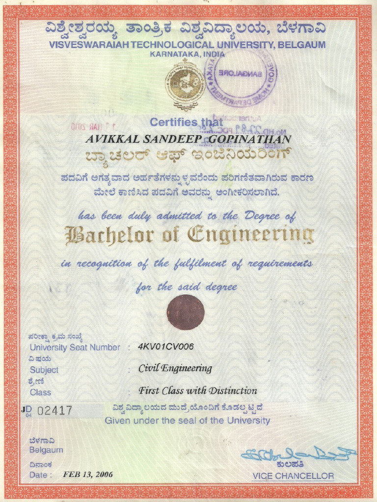 Certificate Front | PDF