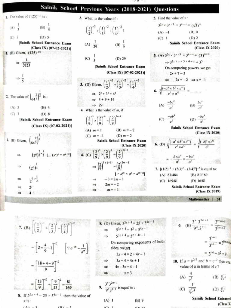 Exponents | PDF