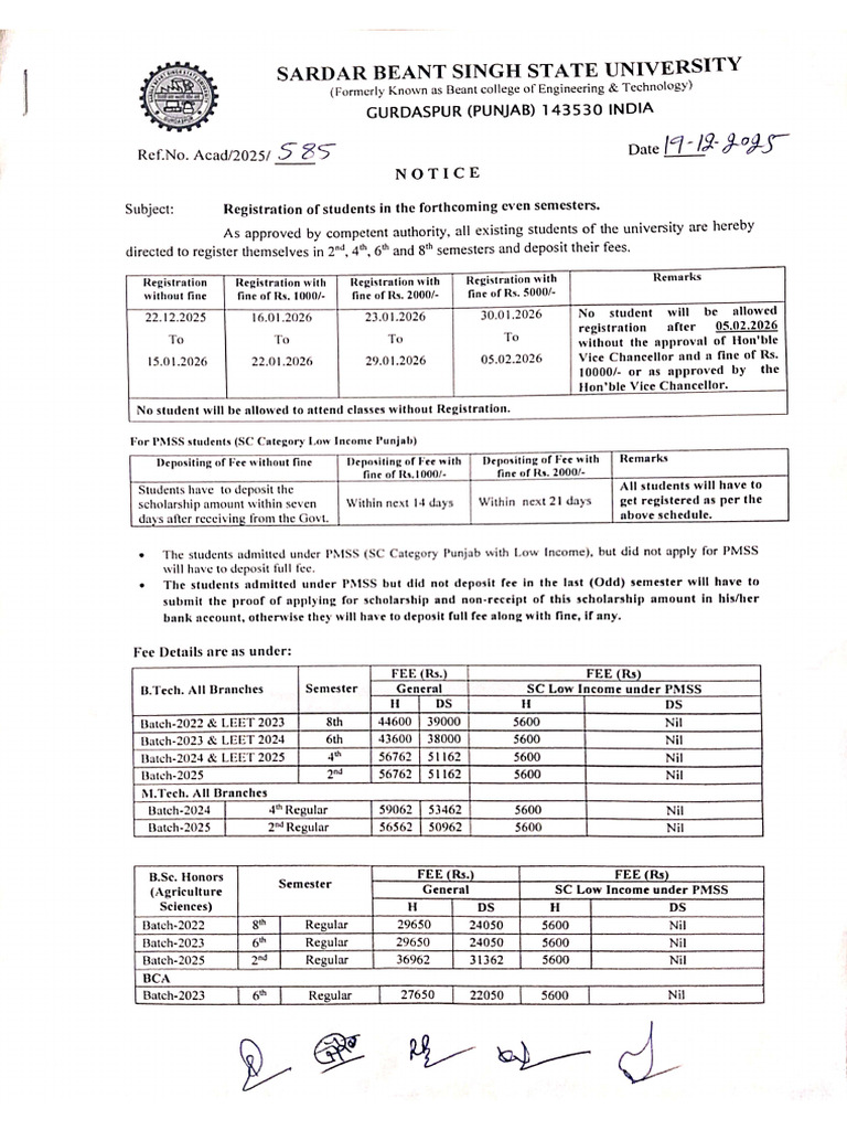 Notice For Registration | PDF