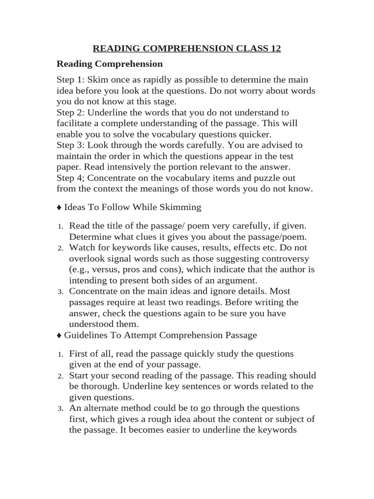 Class 12 Reading Comprehension Guide | PDF | Air Pollution | Combustion