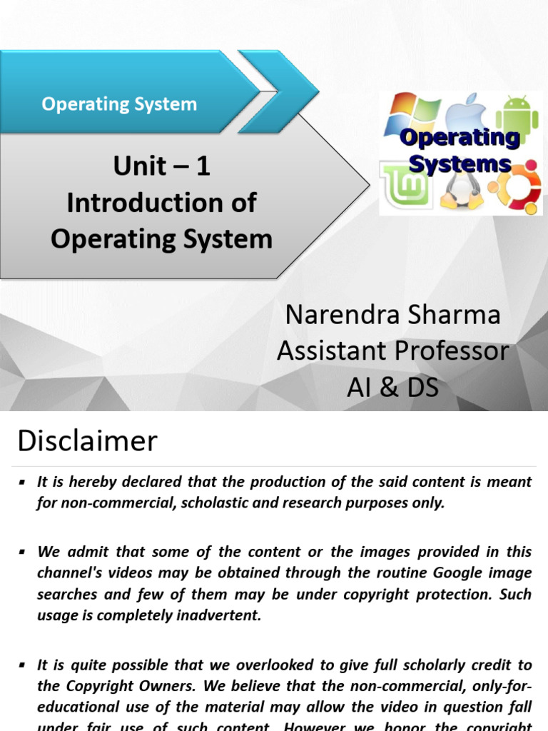 Introduction to Operating Systems | PDF | Kernel (Operating System ...