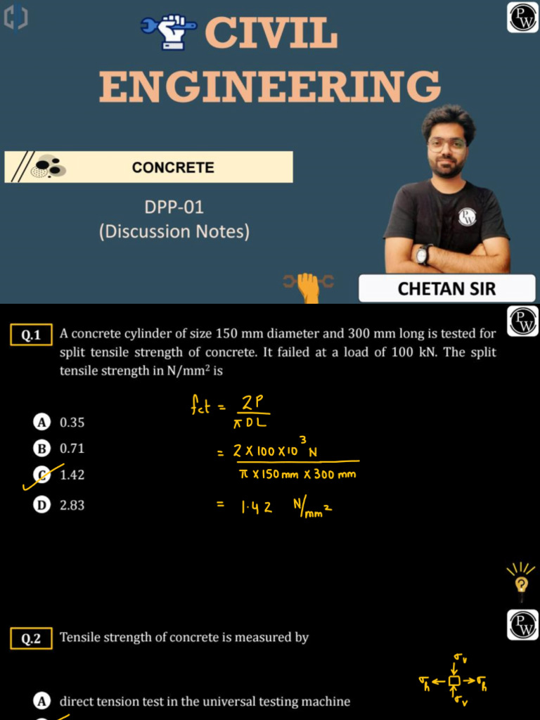 Concrete _ DPP 01 Discussion Notes (by Chetan Sir) | PDF