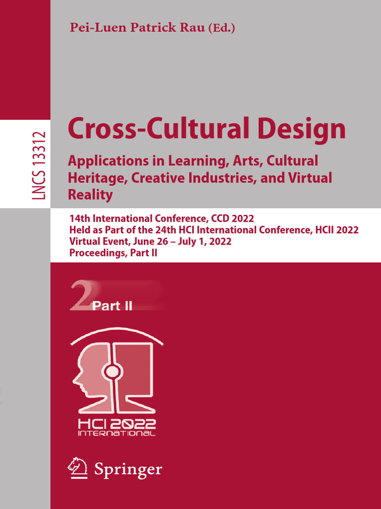 Cross-Cultural Design in HCI 2022 | PDF | Human–Computer Interaction ...