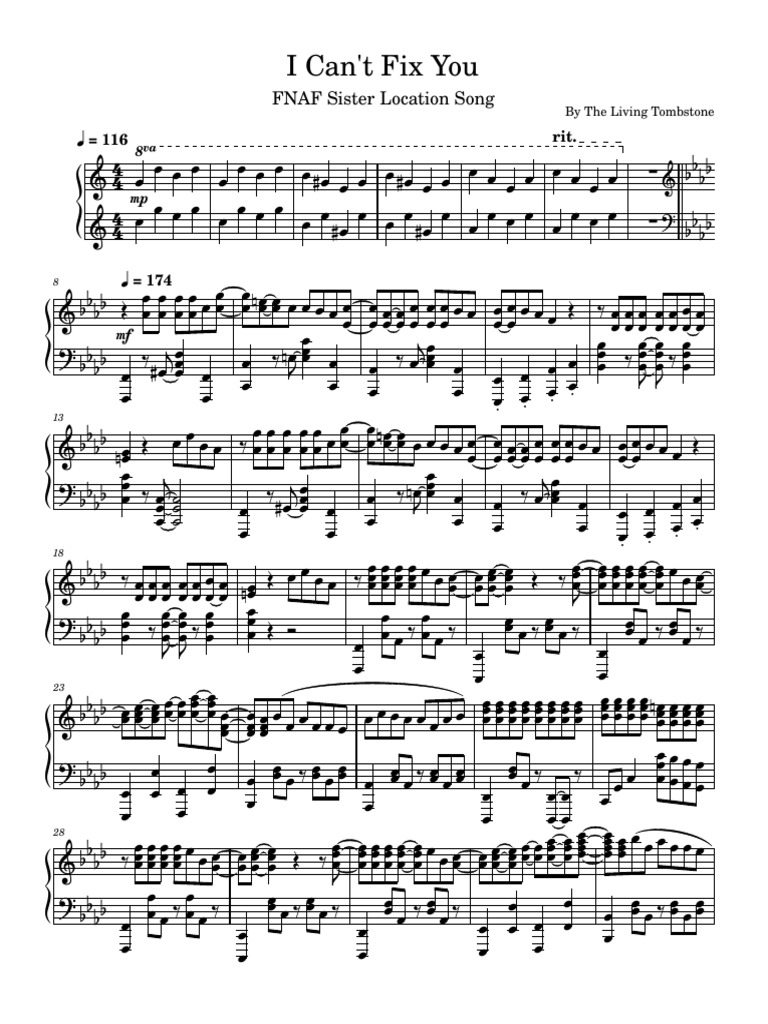 I Cant Fix You | PDF