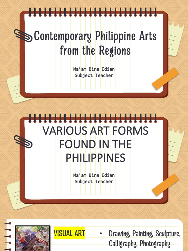 Cpar1 l2 Various Art Forms in The Philippines | PDF | The Arts