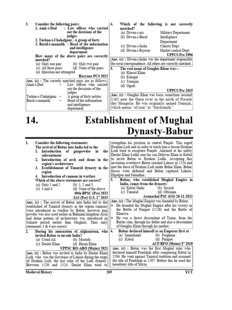Babar, Humayun and Shershah Suri | PDF | Mughal Empire