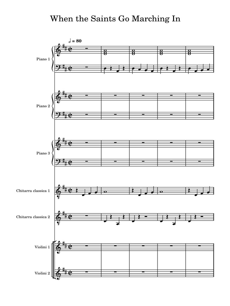 "When the Saints Go Marching In Sheet Music" | PDF
