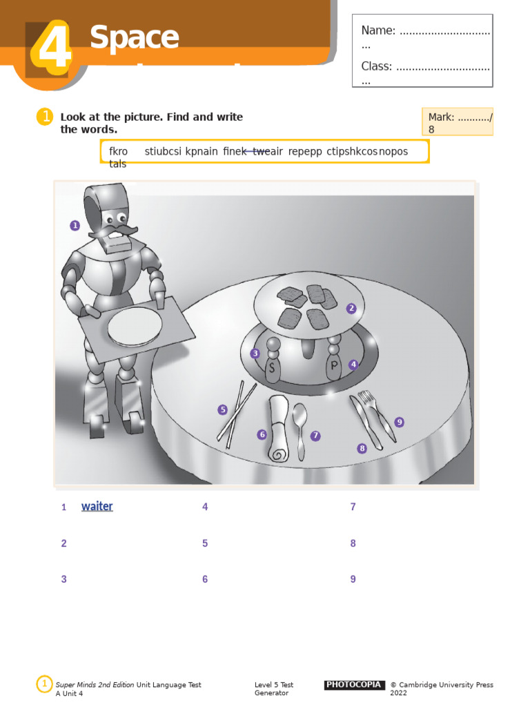SM2 L5 LanguageTestA U4 AnswerKeys | PDF