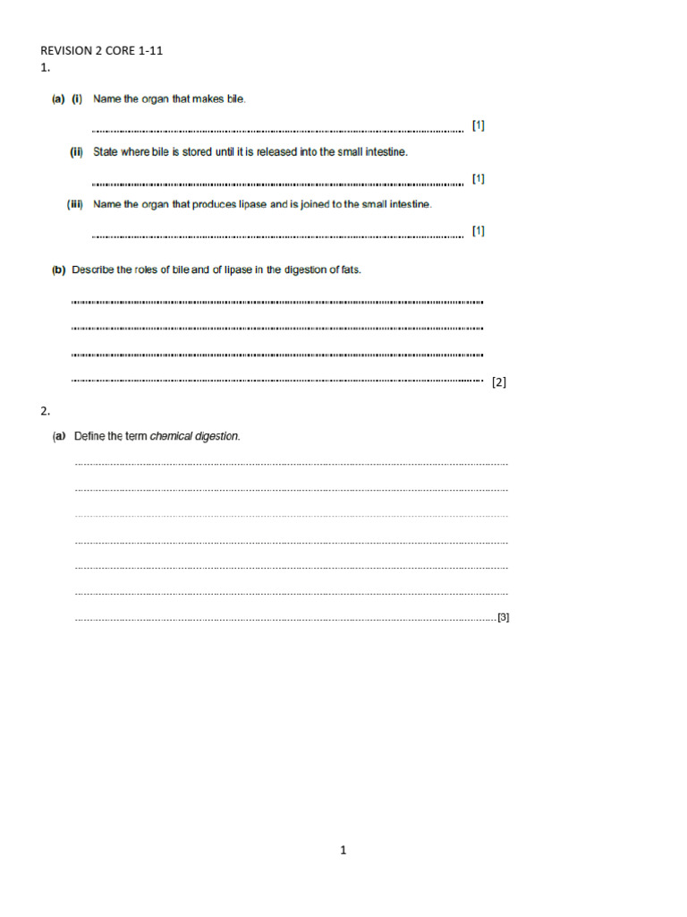 Mid Year Revision For Year Nine | PDF