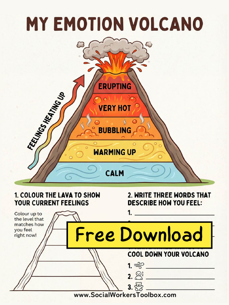 My Emotion Volcano Worksheet PDF | PDF | Feeling | Emotions