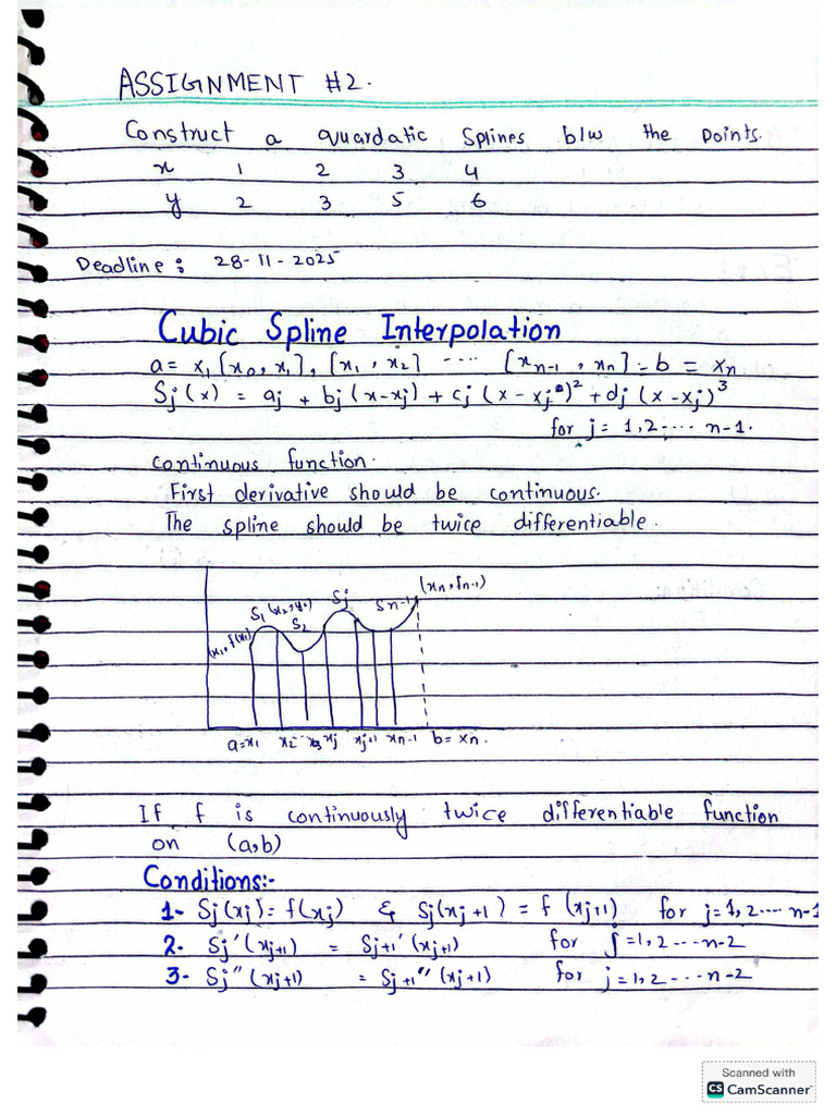 Cubic Spline | PDF