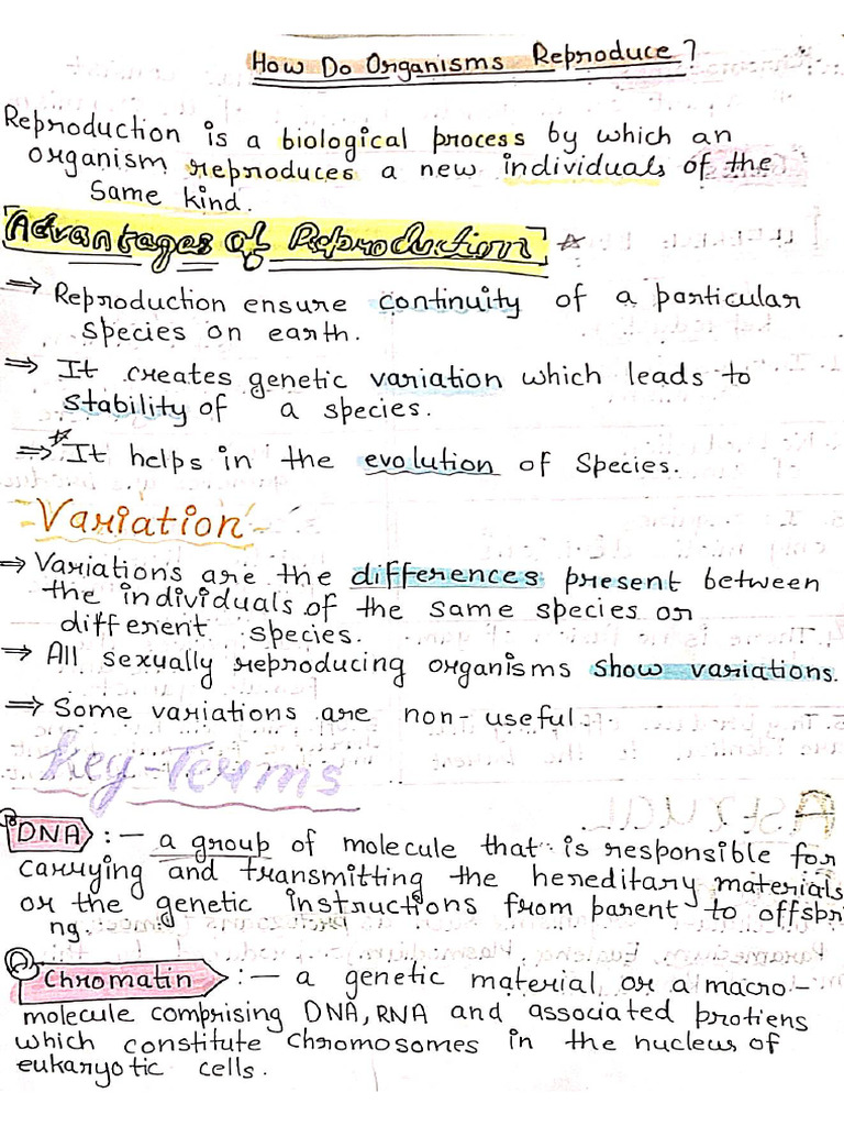 How Do Organisms Reproduce CLASS 10th | PDF