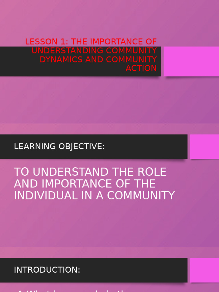 Understanding Community Dynamics | PDF | Community | Human Communication