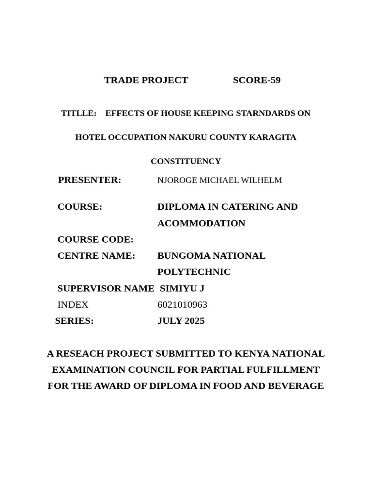 Njoroge Michael Wilhelm 59 | PDF | Governance | Social Policy