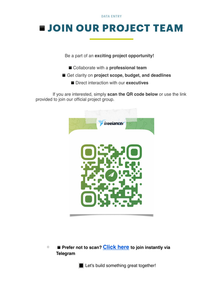 Join Our Data Entry Project Team | PDF