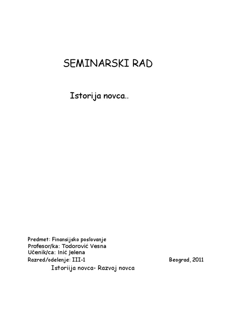 Istorija Novca | PDF