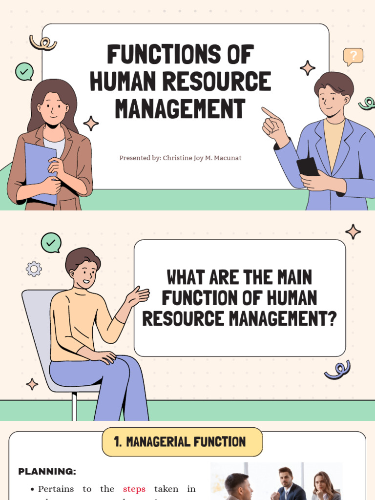Functions of HRM | PDF | Human Resource Management | Performance Appraisal