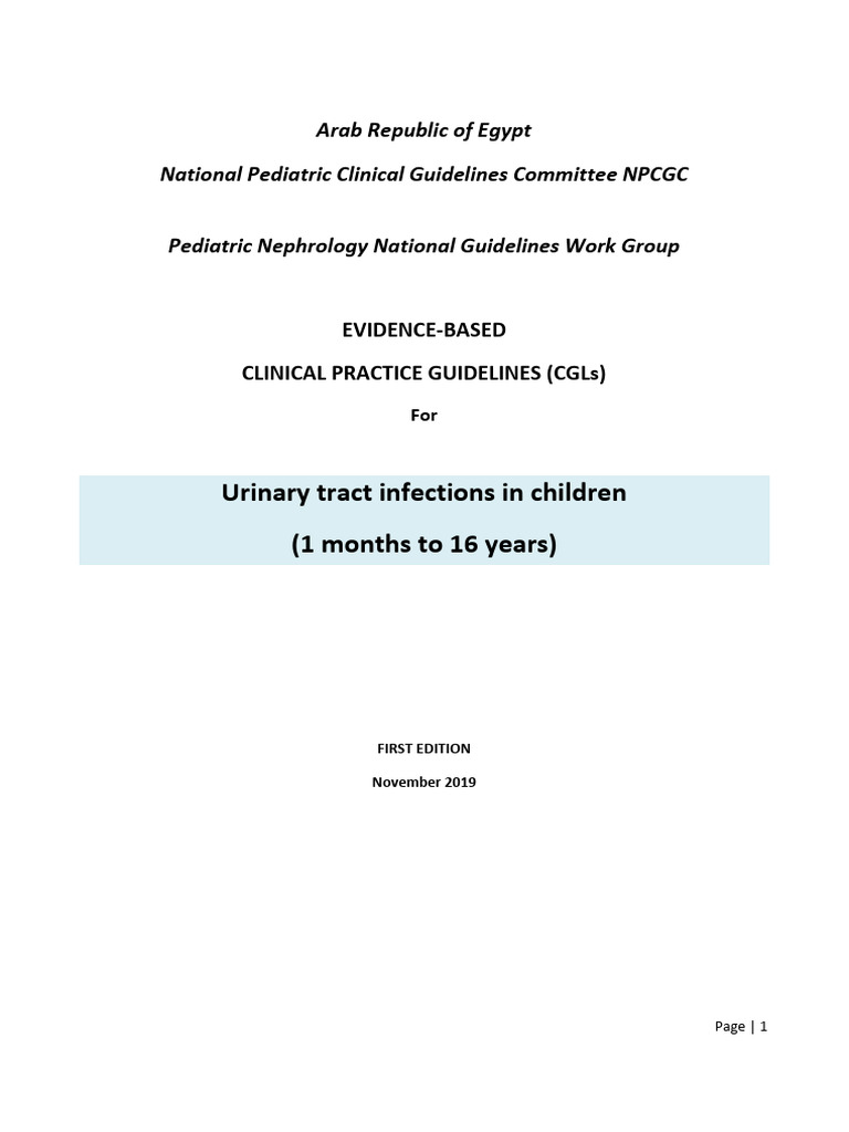 UTI Guidelines Booklet | PDF | Urinary Tract Infection | Urology