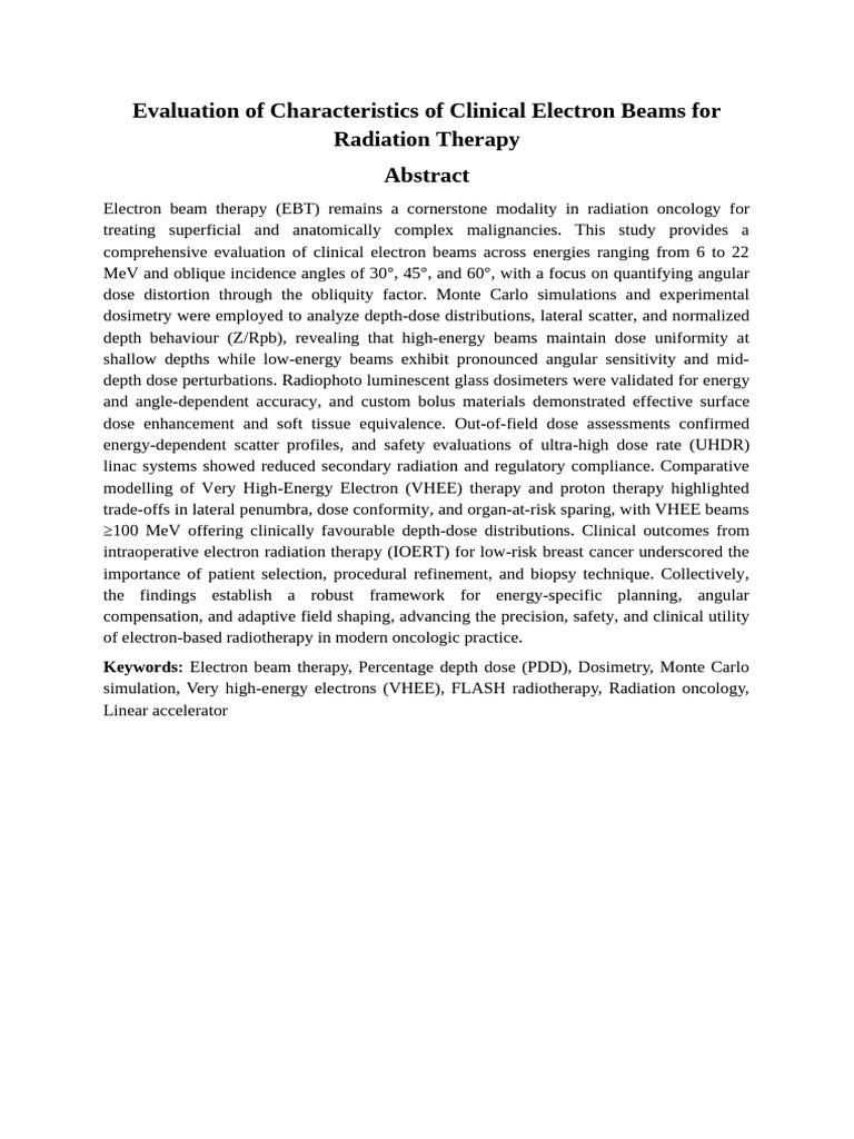 Complete Thesis File | PDF | Radiation Therapy | Ionizing Radiation