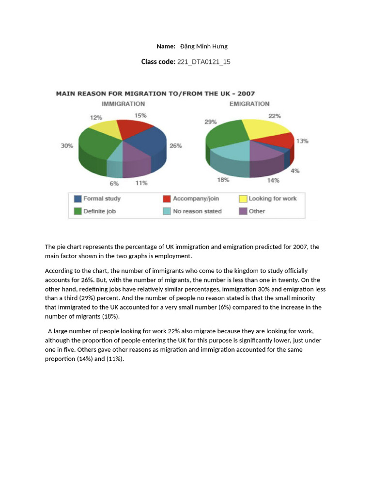 WRITING - Static Pie Charts AV5 | PDF