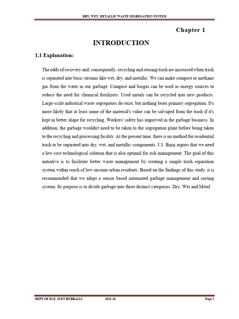 Automated Waste Segregation System | PDF | Electric Motor | Recycling