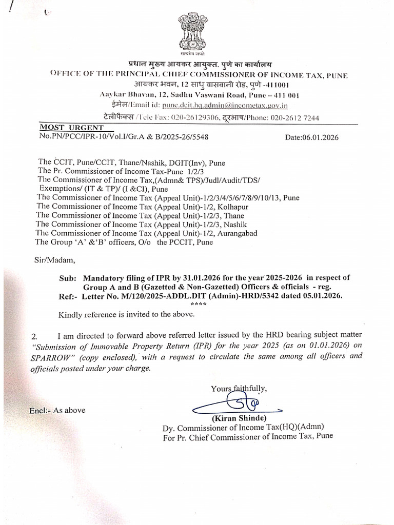 Mandatory IPR - Letter | PDF