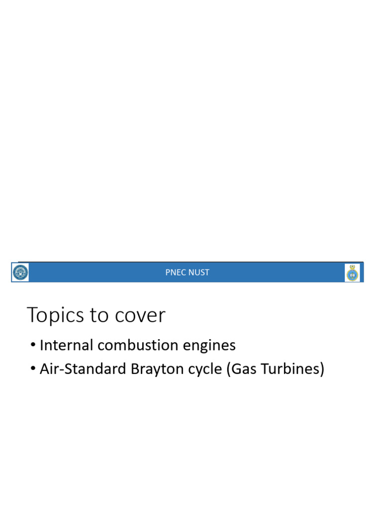 Lecture 2 ICE and GT - Rev1 | PDF | Diesel Engine | Engines
