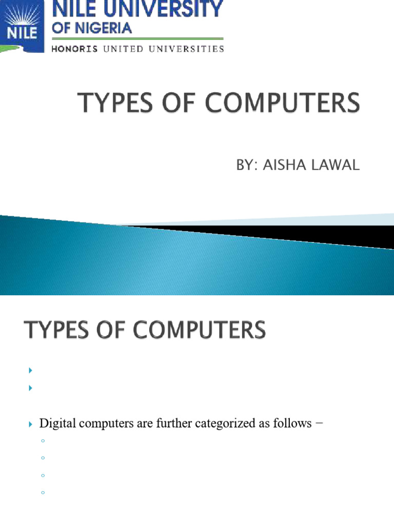 Types of Computers Week 5 | PDF | Central Processing Unit | Computer ...