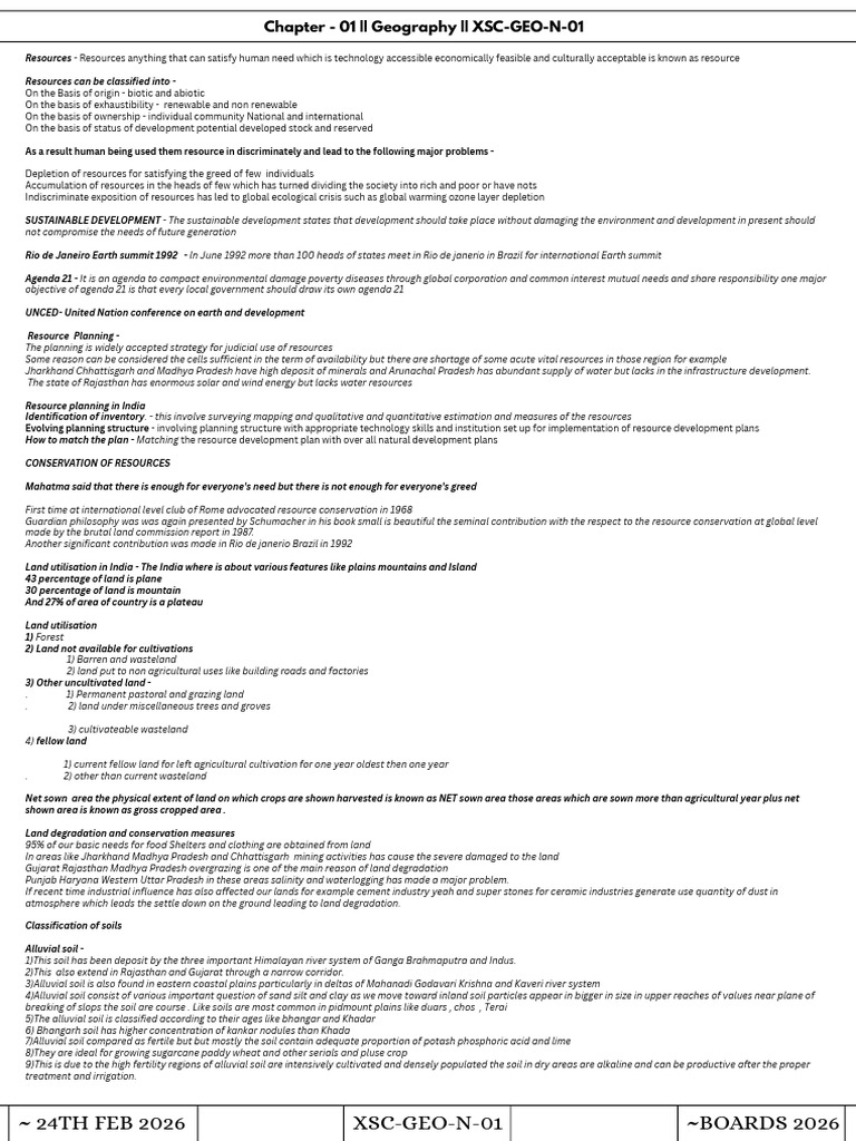 Understanding Resource Management and Conservation | PDF | Soil | Resource