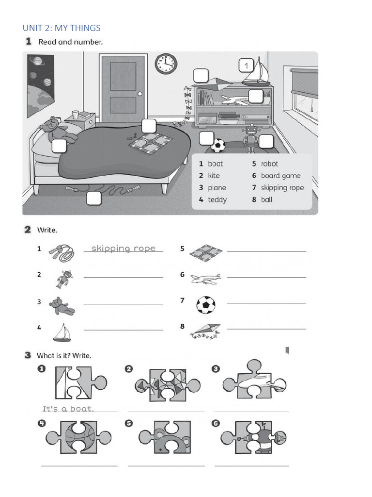 Unit 2: My Things Overview | PDF