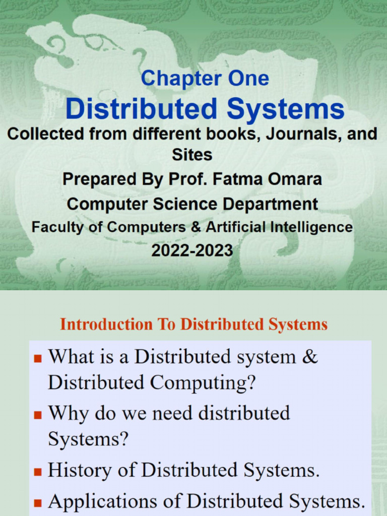 Chapter 1-Introduction About Distributed Systems-Pictures | PDF