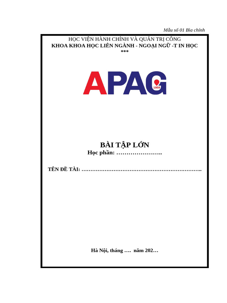 Bia Bai Tap Lon | PDF