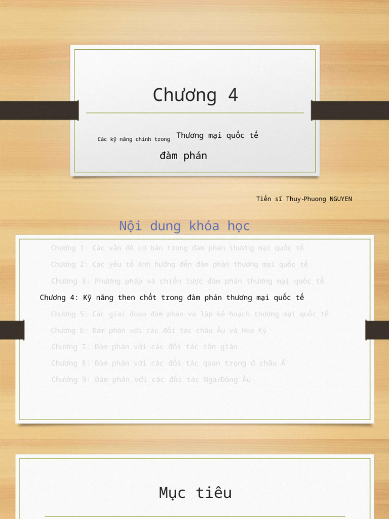 Chap4 Key Skills in International Trade Negotiation 2025 (1) | PDF