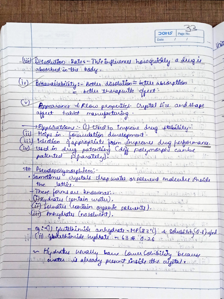 Hand Written Notes - PP - States of Matter | PDF