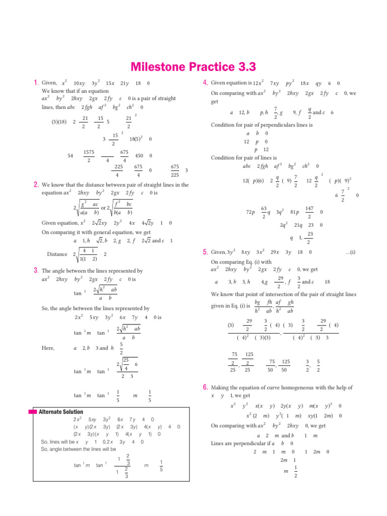 Milestone Practice 3.3: Alternate Solution | PDF | Geometric Shapes ...
